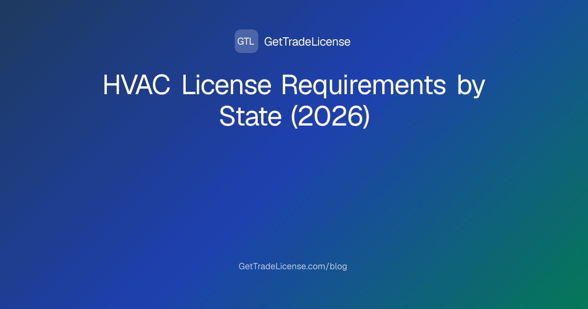 HVAC License Requirements by State (2026)